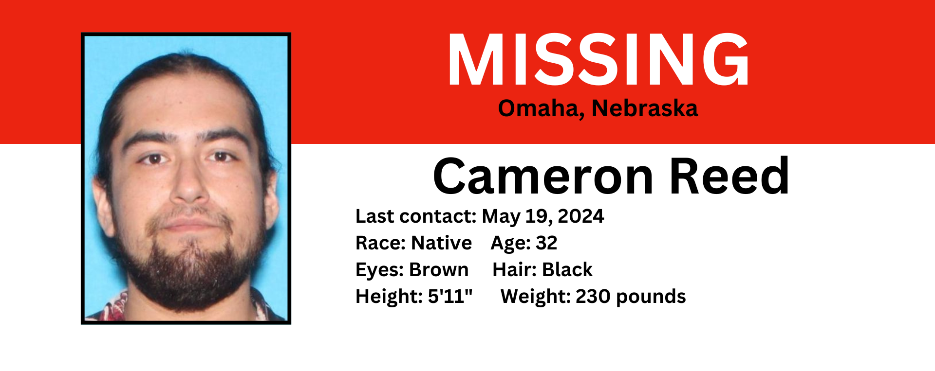 Missing-Cameron-Reed banner – Daily News by Hale Multimedia