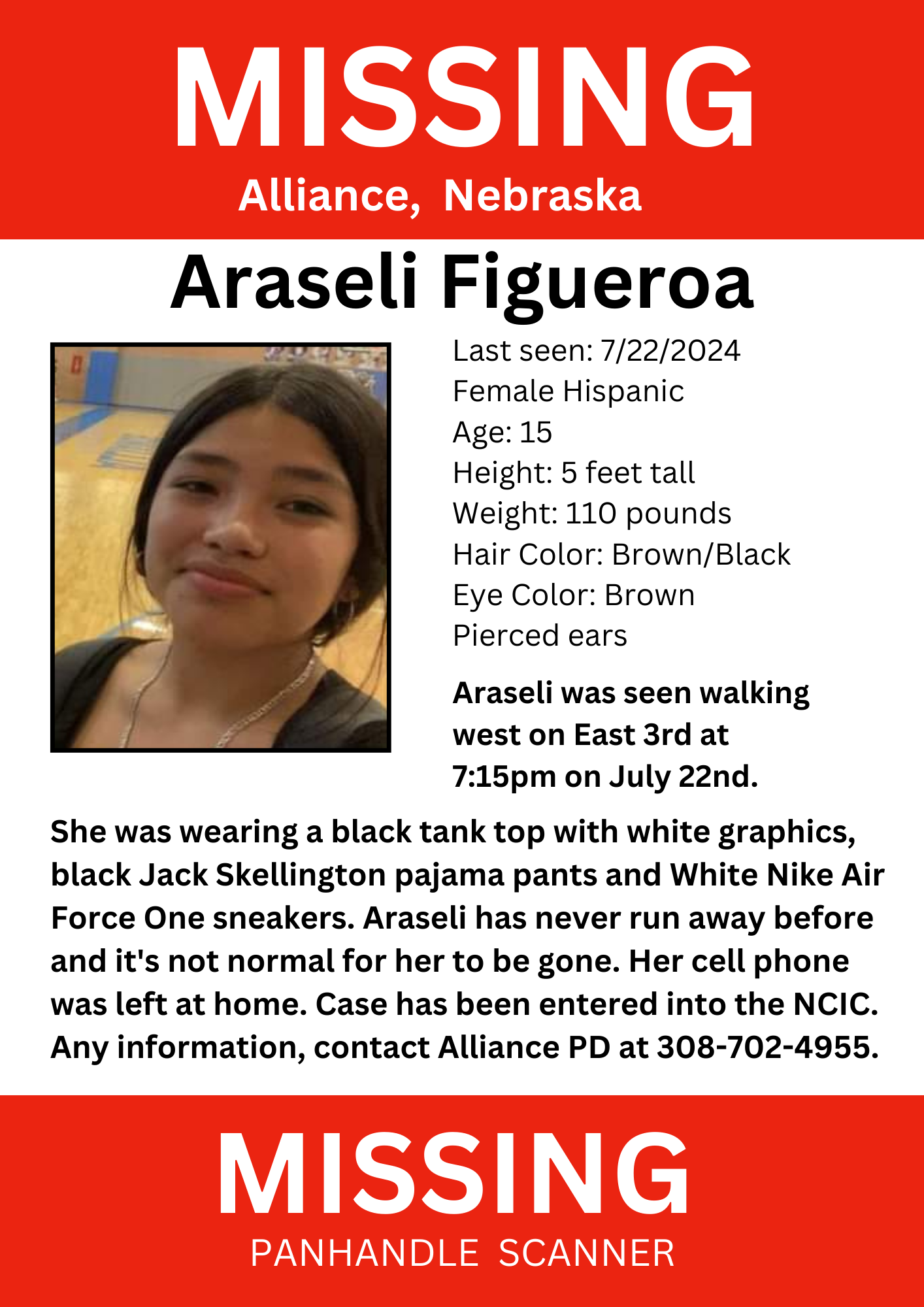 Missing Araseli Figueroa Poster – Hale Multimedia LLC