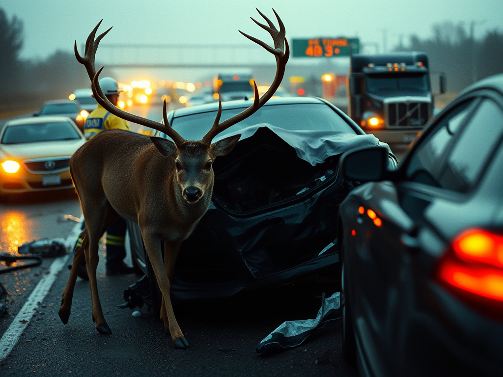 car-vs-realistic-deer-accident-causes-interstate-pileup – Hale Multimedia