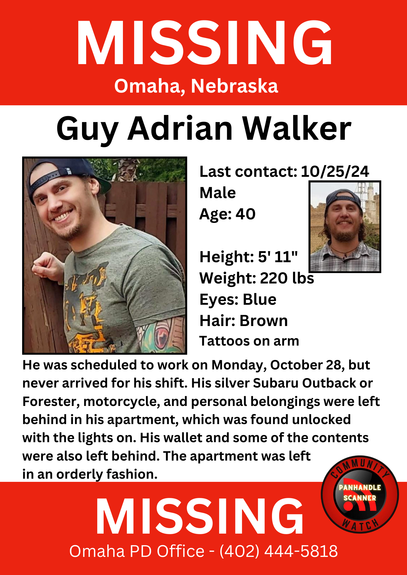 Missing Guy Adrian Walker Poster – Hale Multimedia