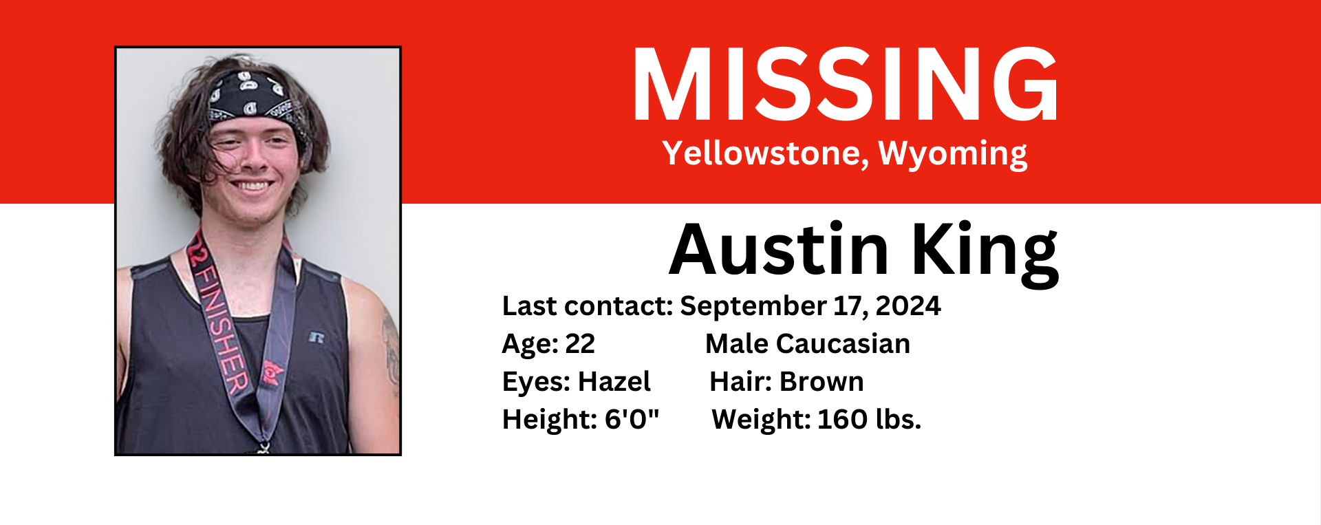 Missing Austin King banner – Hale Multimedia LLC